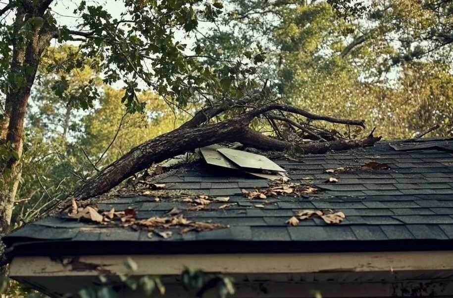 What to Do When a Tree Falls on Your Roof | EZ Roof and Construction